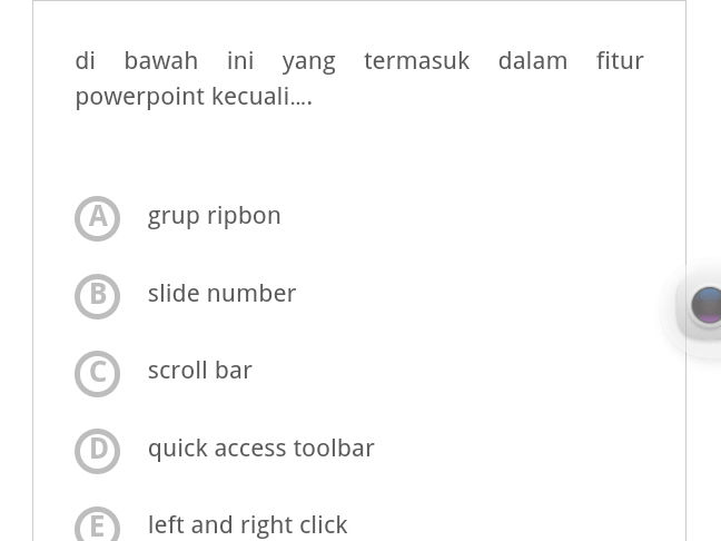 di bawah ini yang termasuk dalam fitur | StudyX