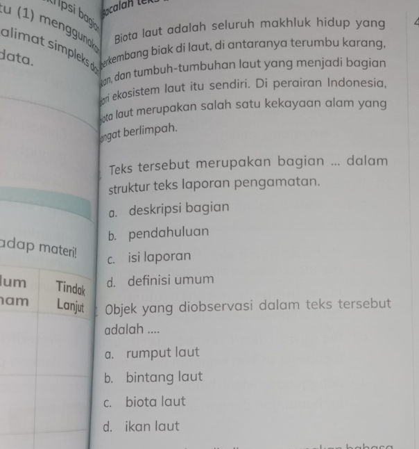 Teks tersebut merupakan bagian ... dalam | StudyX