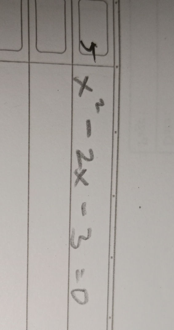 Solve the quadratic equation x^2 - 2x - 3 = 0 | StudyX