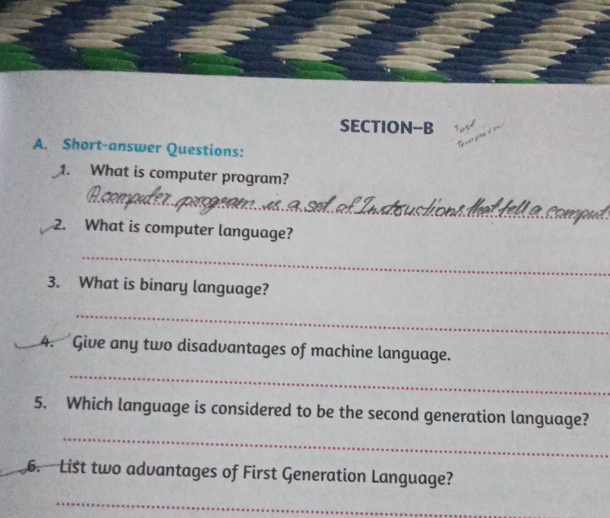 A. Short-answer Questions: 1. What is | StudyX