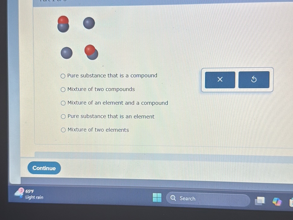 Pure substance that is a compound Mixture of | StudyX