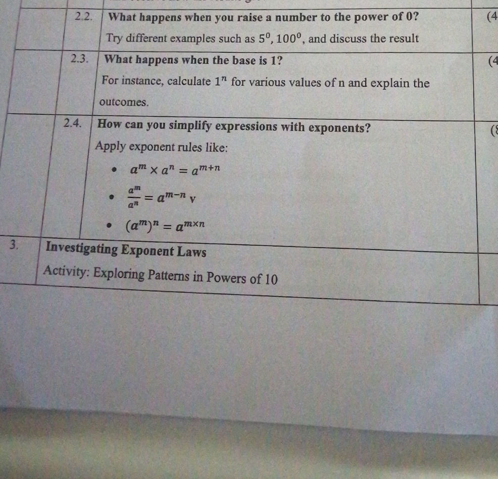 2.2. What happens when you raise a number to | StudyX