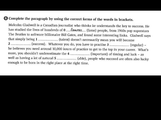 ⑥ Complete the paragraph by using the | StudyX