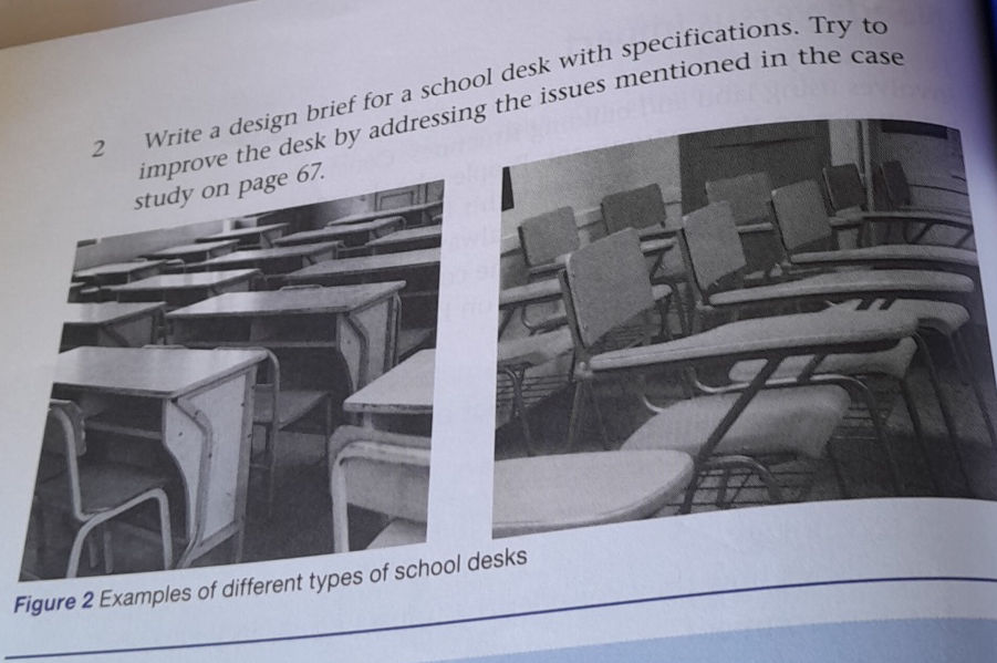 2 Write a design brief for a school desk | StudyX