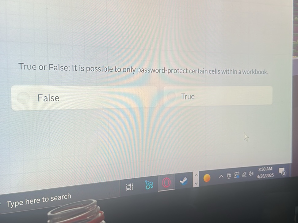 True or False: It is possible to only | StudyX