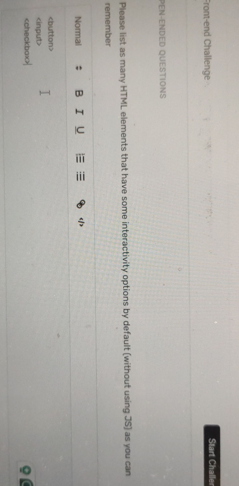 Please list as many HTML elements that have | StudyX