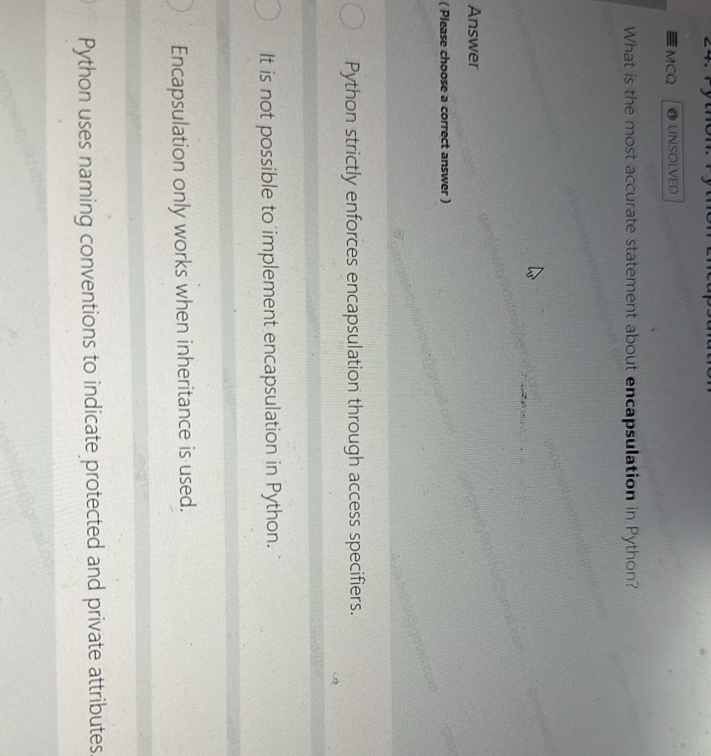 What is the most accurate statement about | StudyX