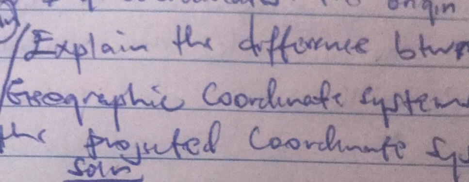 Explain the difference between Geographic | StudyX