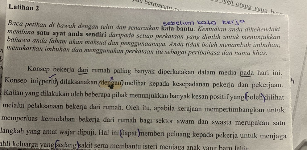 Baca petikan di bawah dengan teliti dan | StudyX