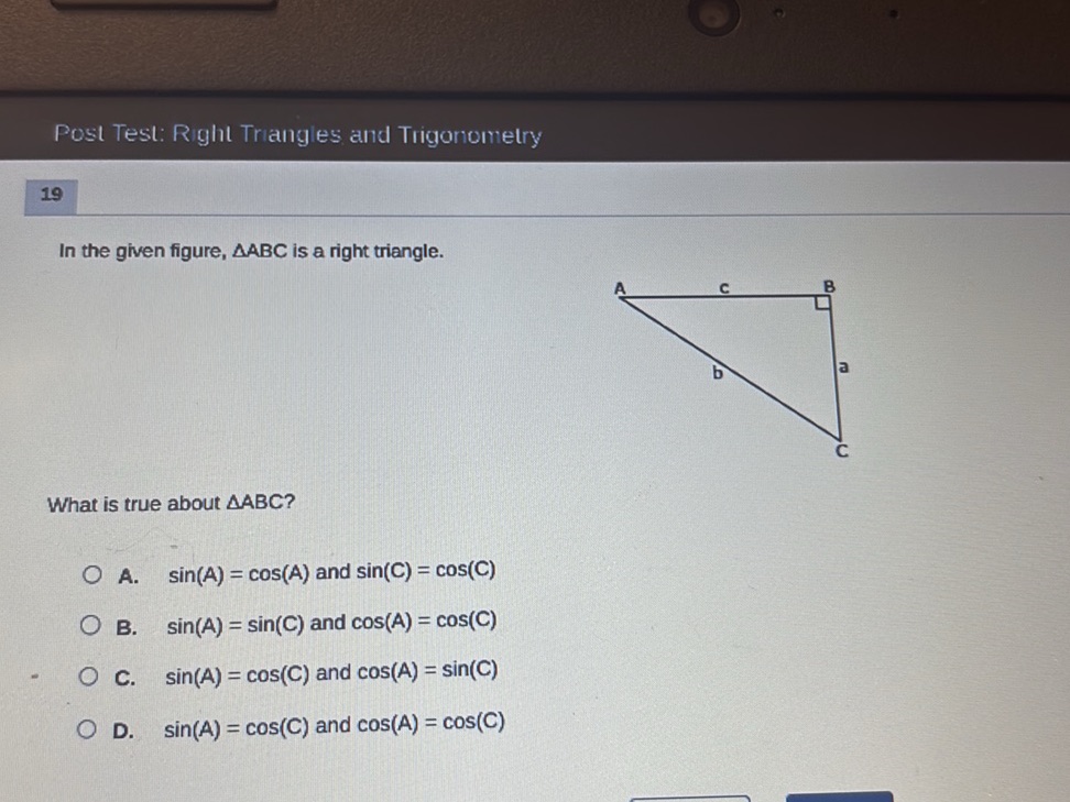 In the given figure, $ ABC$ is a right | StudyX