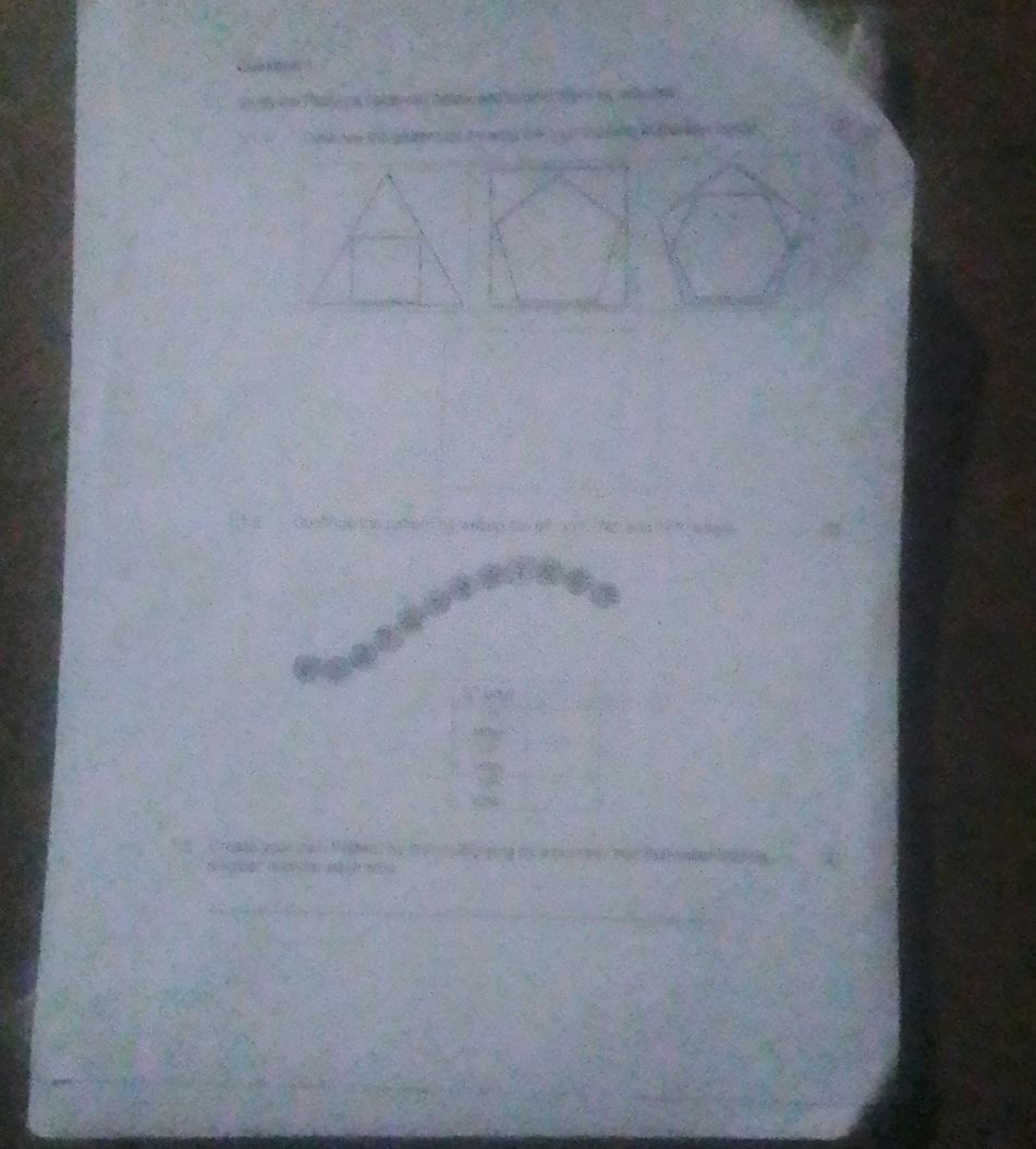 Question 1: Observe the pattern and draw | StudyX