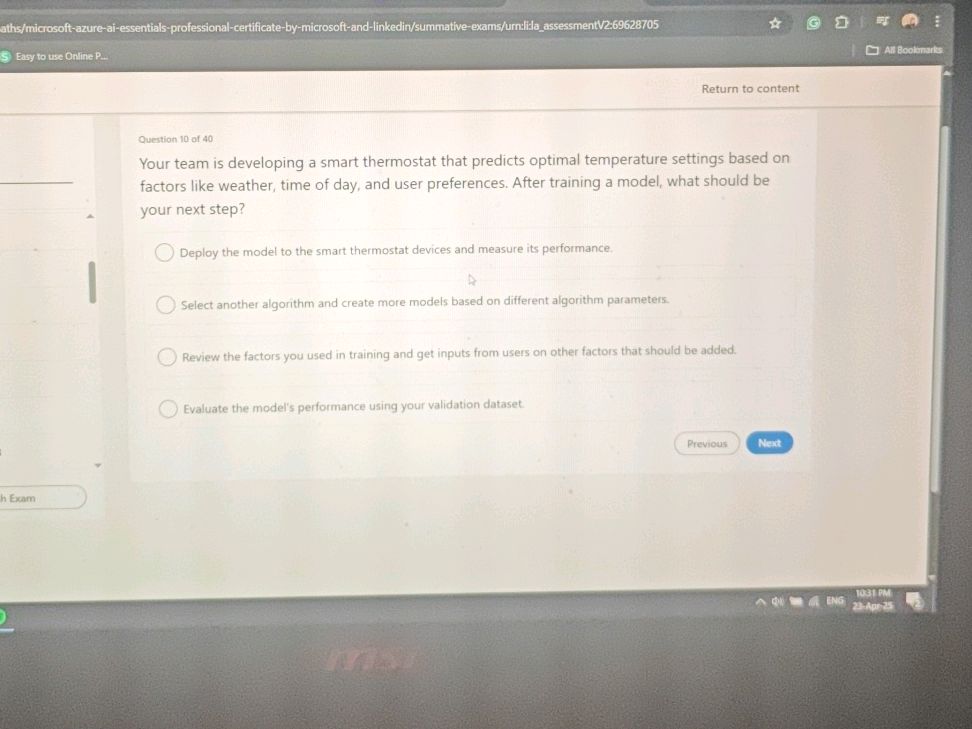 Your team is developing a smart thermostat | StudyX
