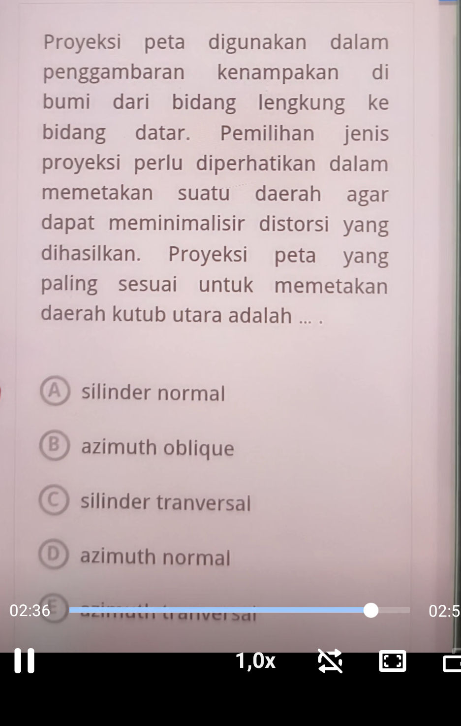 Proyeksi peta digunakan dalam penggambaran | StudyX