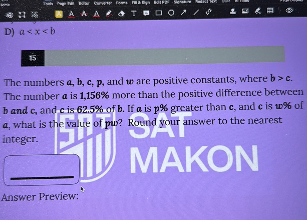 The numbers a, b, c, p, and w are positive | StudyX