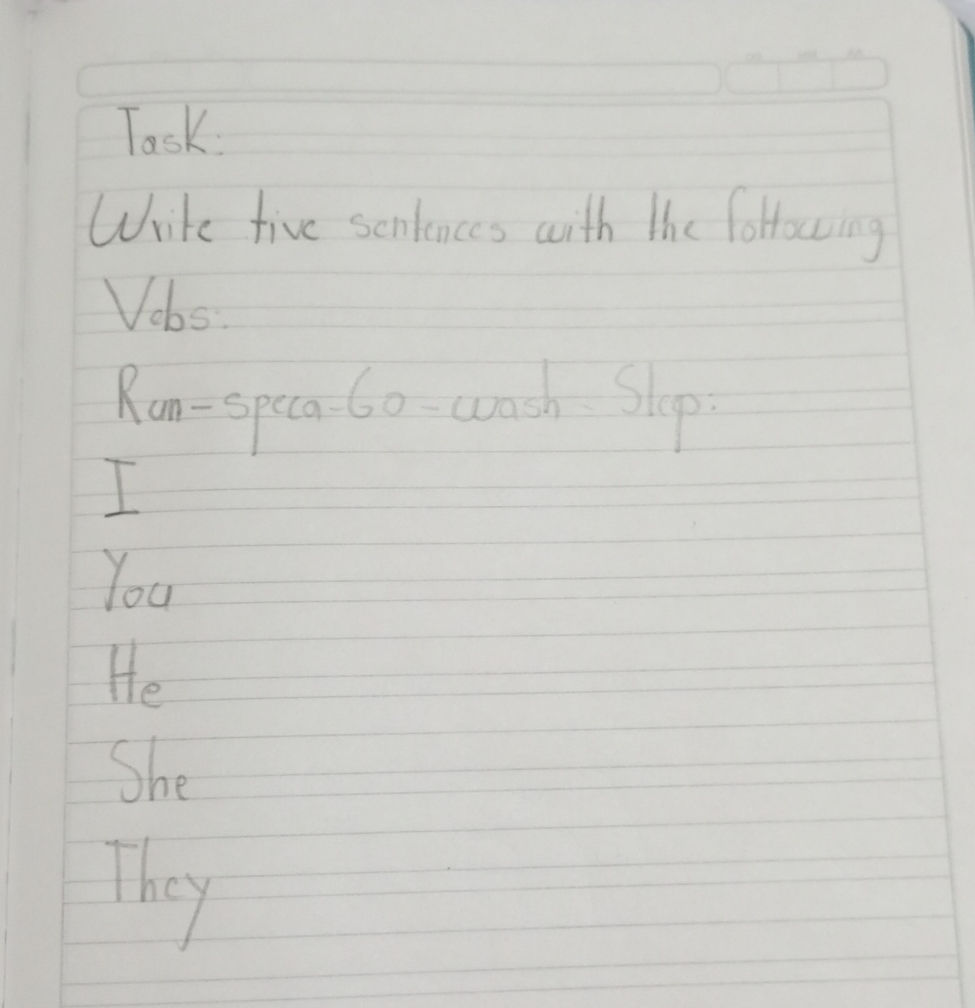 Task: Write five sentences with the | StudyX