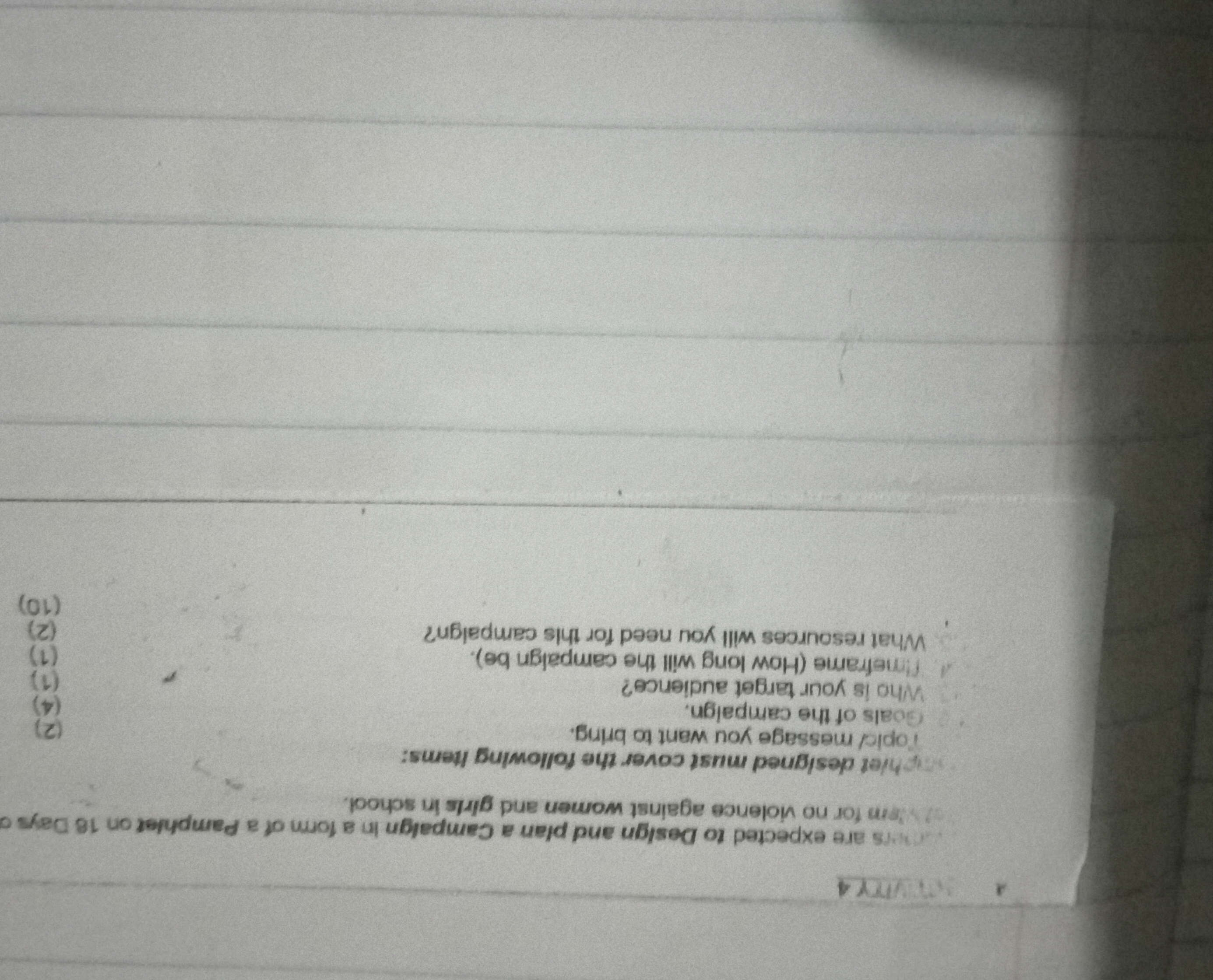 Students are expected to Design and plan a | StudyX