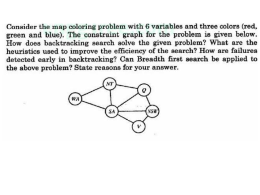 Consider the map coloring problem with 6 | StudyX