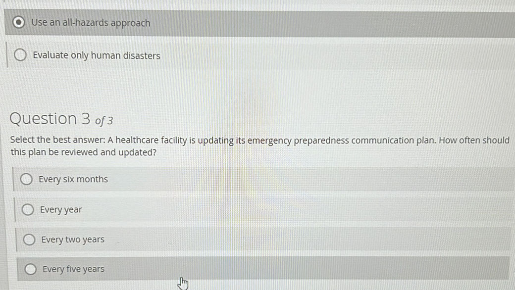 Select the best answer: A healthcare | StudyX