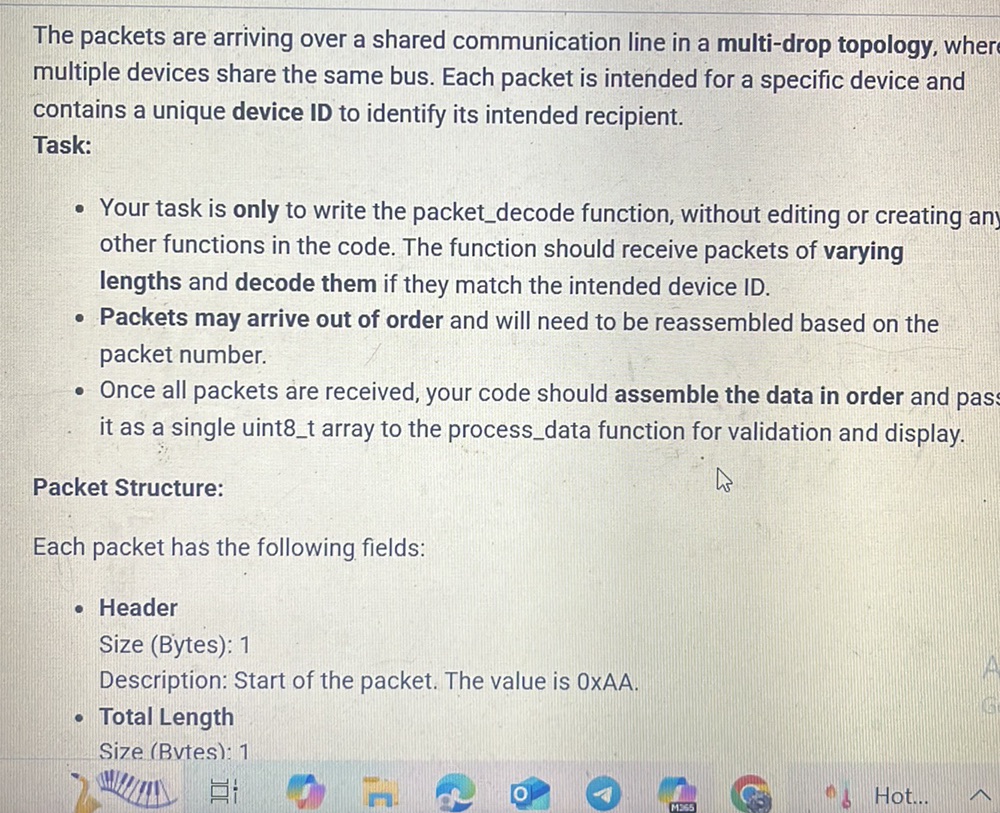 The packets are arriving over a shared | StudyX
