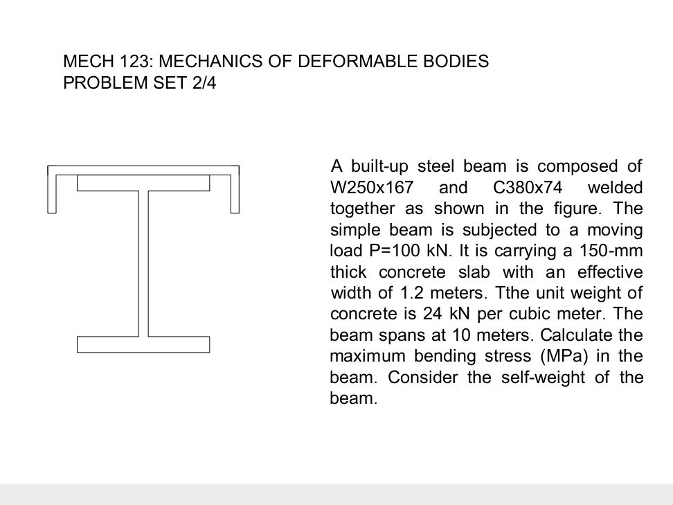 A built-up steel beam is composed of | StudyX