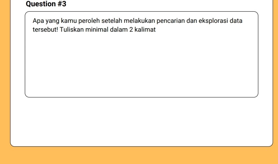 Question #3 Apa yang kamu peroleh setelah | StudyX