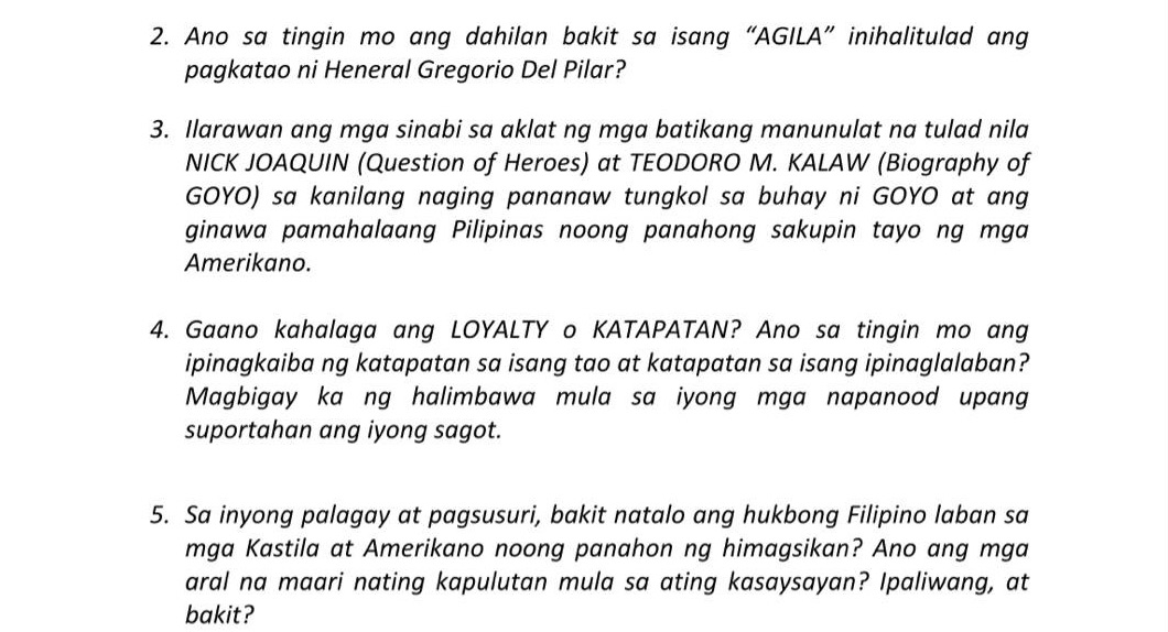2. Ano sa tingin mo ang dahilan bakit sa | StudyX
