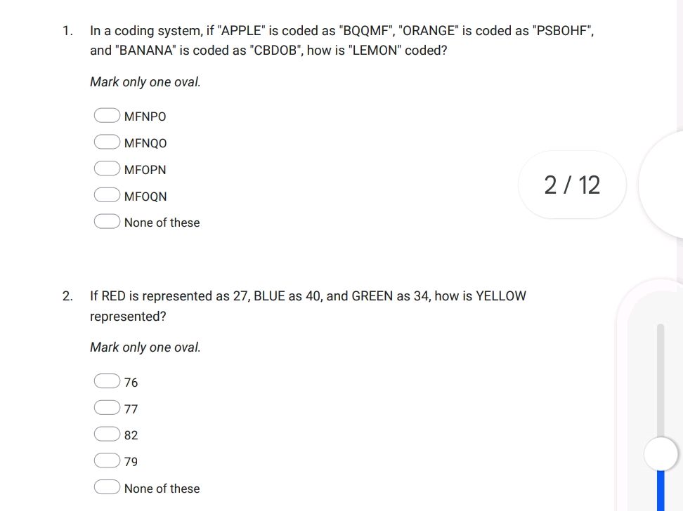 1. In a coding system, if "APPLE" is coded | StudyX
