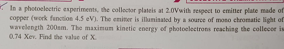 In a photoelectric experiments, the | StudyX