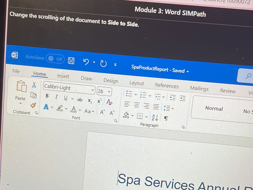 Change the scrolling of the document to Side | StudyX