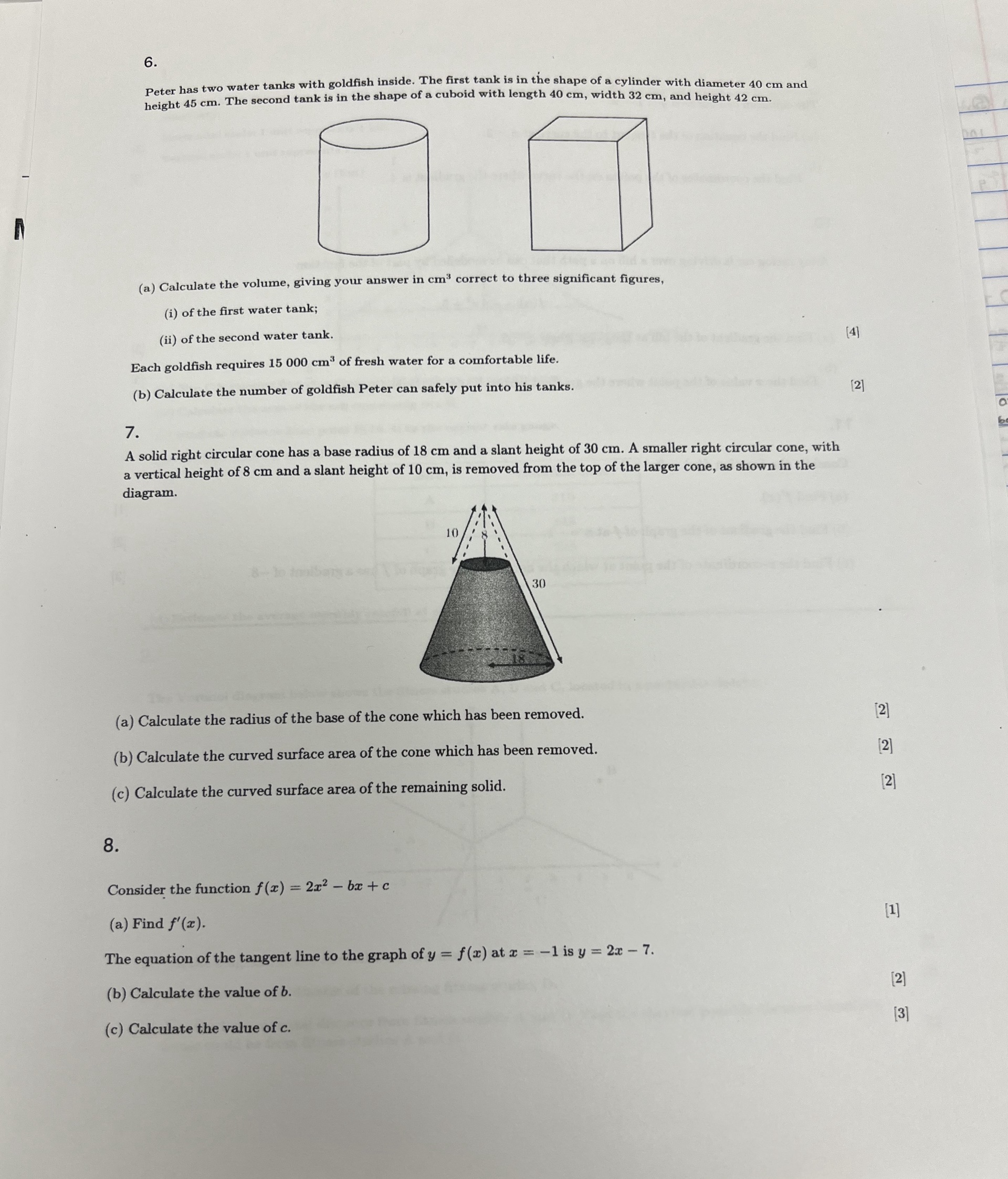 6. Peter has two water tanks with goldfish | StudyX