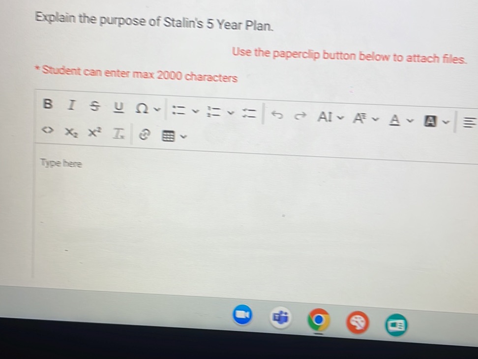 Explain the purpose of Stalin's 5 Year Plan. | StudyX