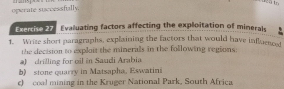 1. Write short paragraphs, explaining the | StudyX