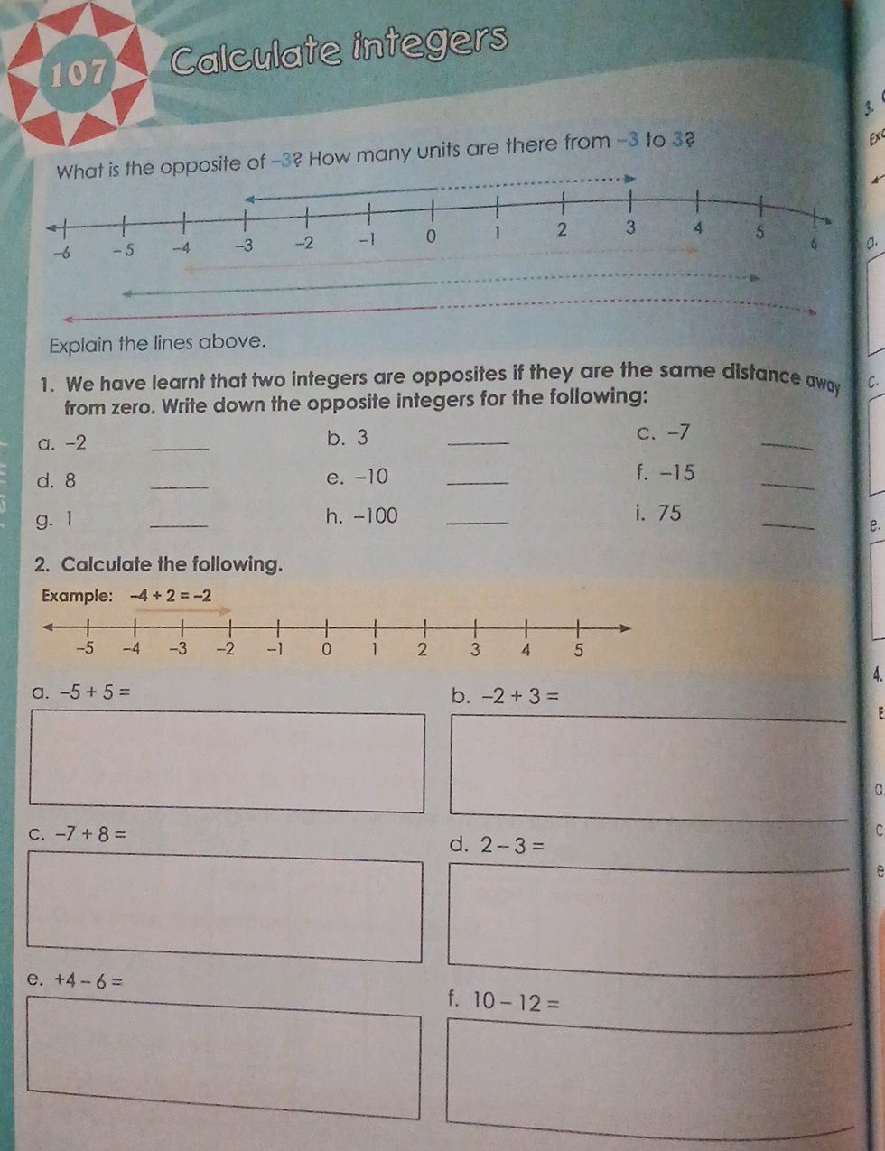 What is the opposite of -3? How many units | StudyX
