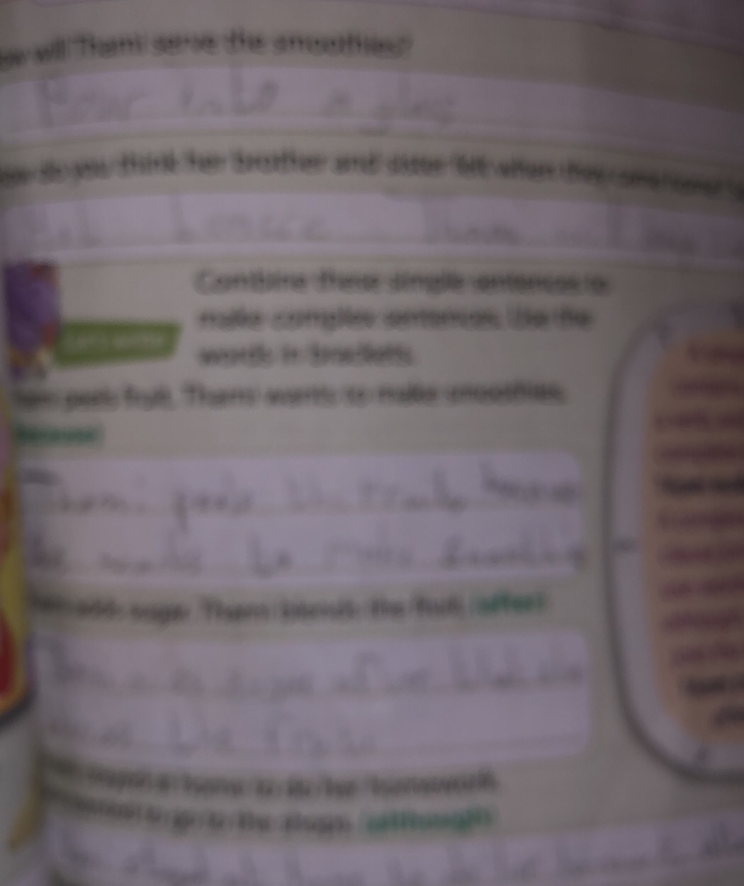 Combine these simple sentences to make | StudyX