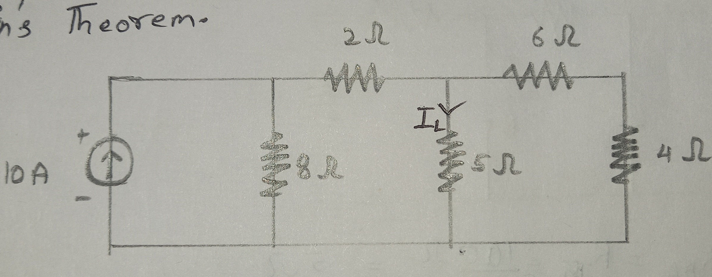 The image shows a circuit diagram with a | StudyX