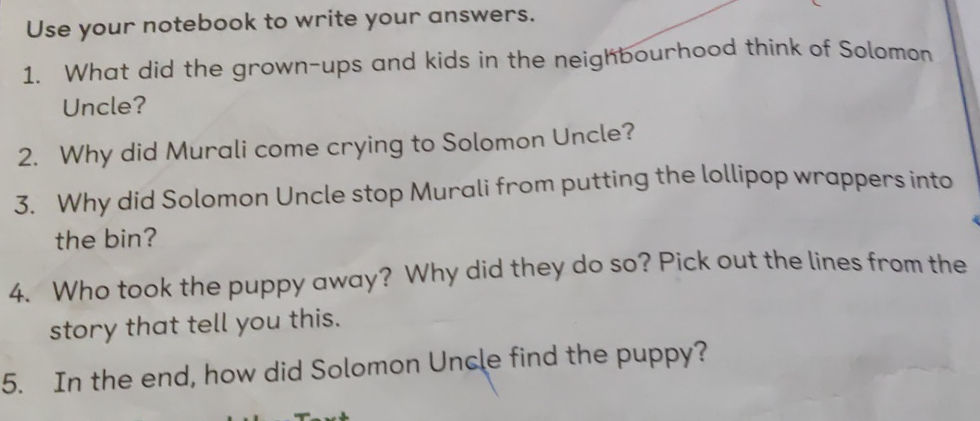 1. What did the grown-ups and kids in the | StudyX