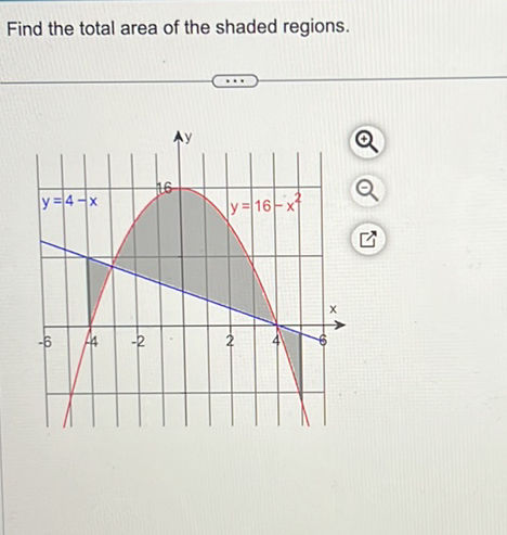 Find the total area of the shaded regions. | StudyX
