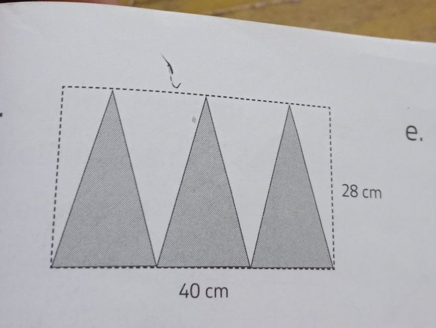 The image shows three triangles inside a
