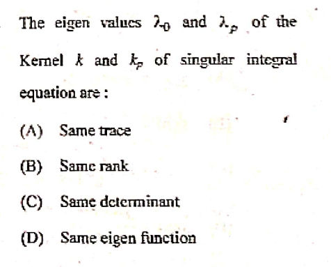 The eigen values $ _0$ and $ _p$ of the | StudyX