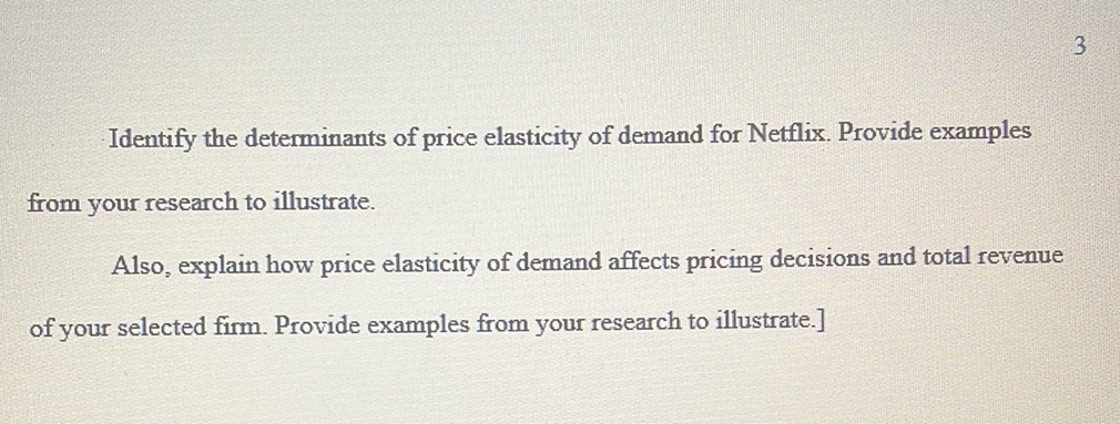 Identify the determinants of price | StudyX