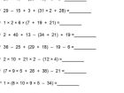 29 - 15 + 3 + (31 2 + 28) = 1 2 6 (7 + 19