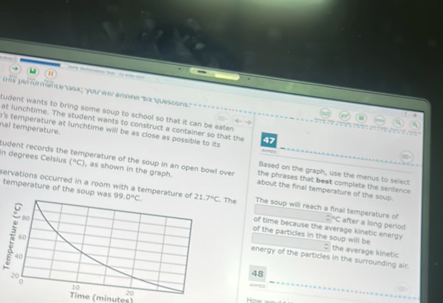 Based on the graph, use the menus to select | StudyX