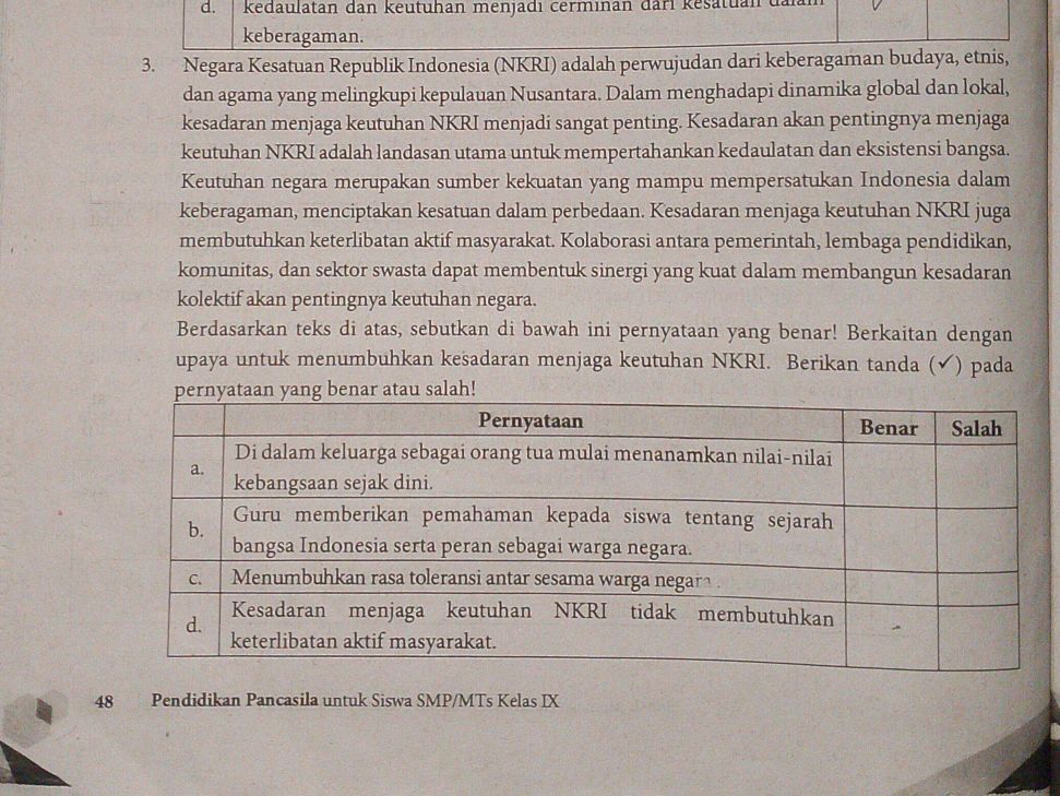 Berdasarkan teks di atas, sebutkan di bawah | StudyX