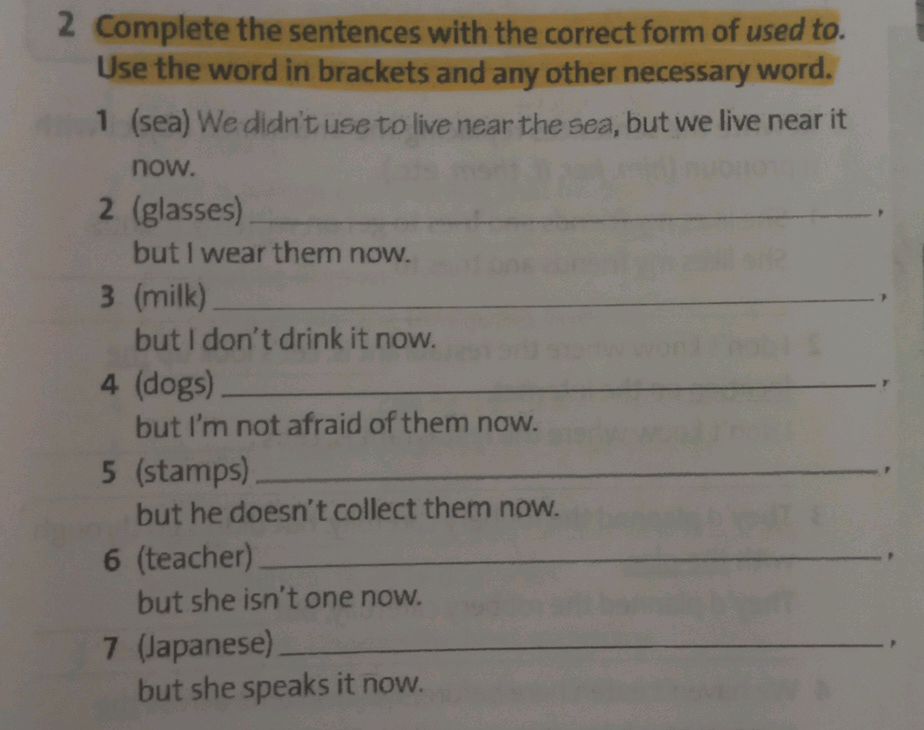 2 Complete the sentences with the correct | StudyX