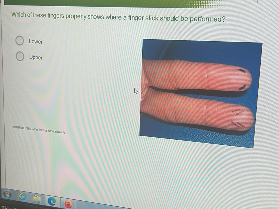Which of these fingers properly shows where | StudyX
