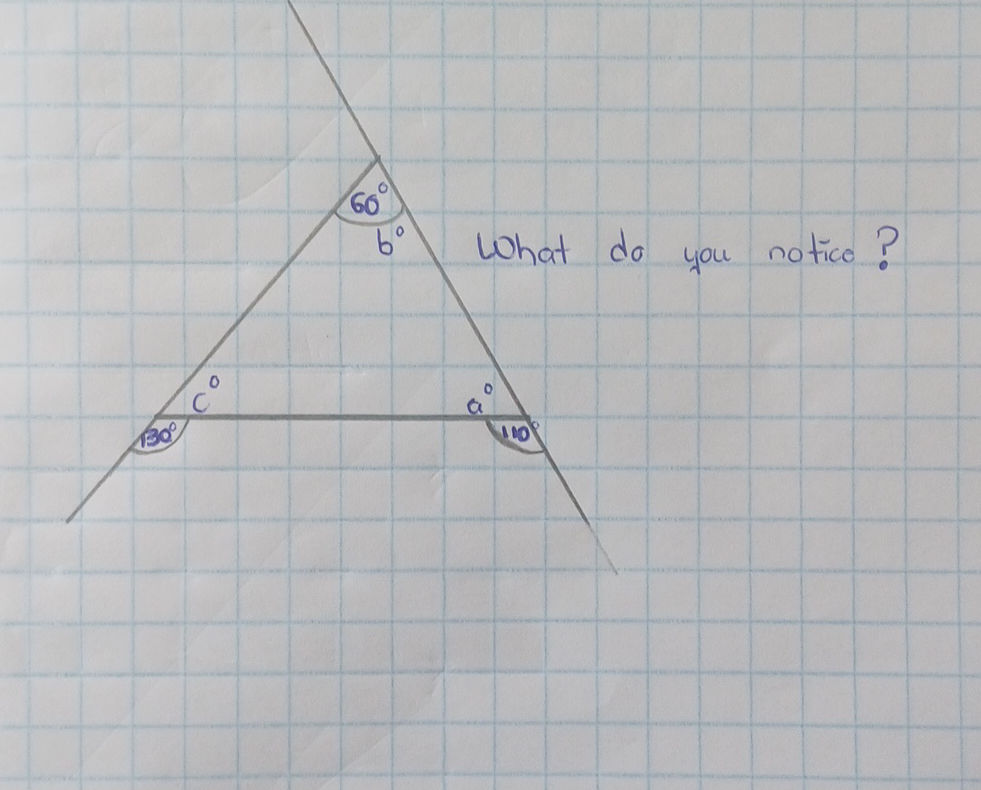 What do you notice? There is a triangle | StudyX