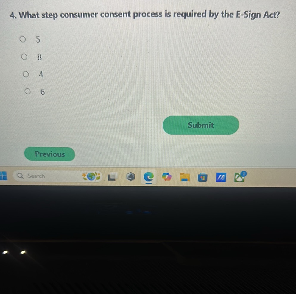 What step consumer consent process is | StudyX