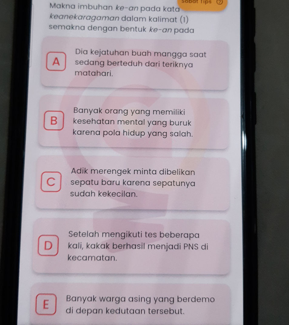Makna imbuhan ke-an pada kata keanekaragaman | StudyX