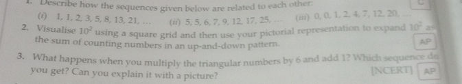 1. Describe how the sequences given below | StudyX