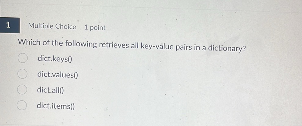 Which of the following retrieves all | StudyX